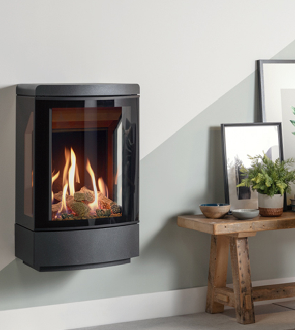 Gazco Loft Wall Mounted Gas Stoves | Modern Floating Gas Stove