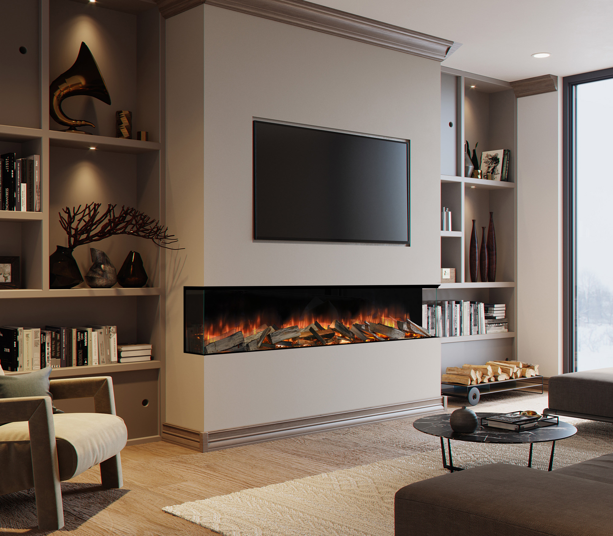 Evonic Halo | Authentic Traditional Flame with Smart App Control