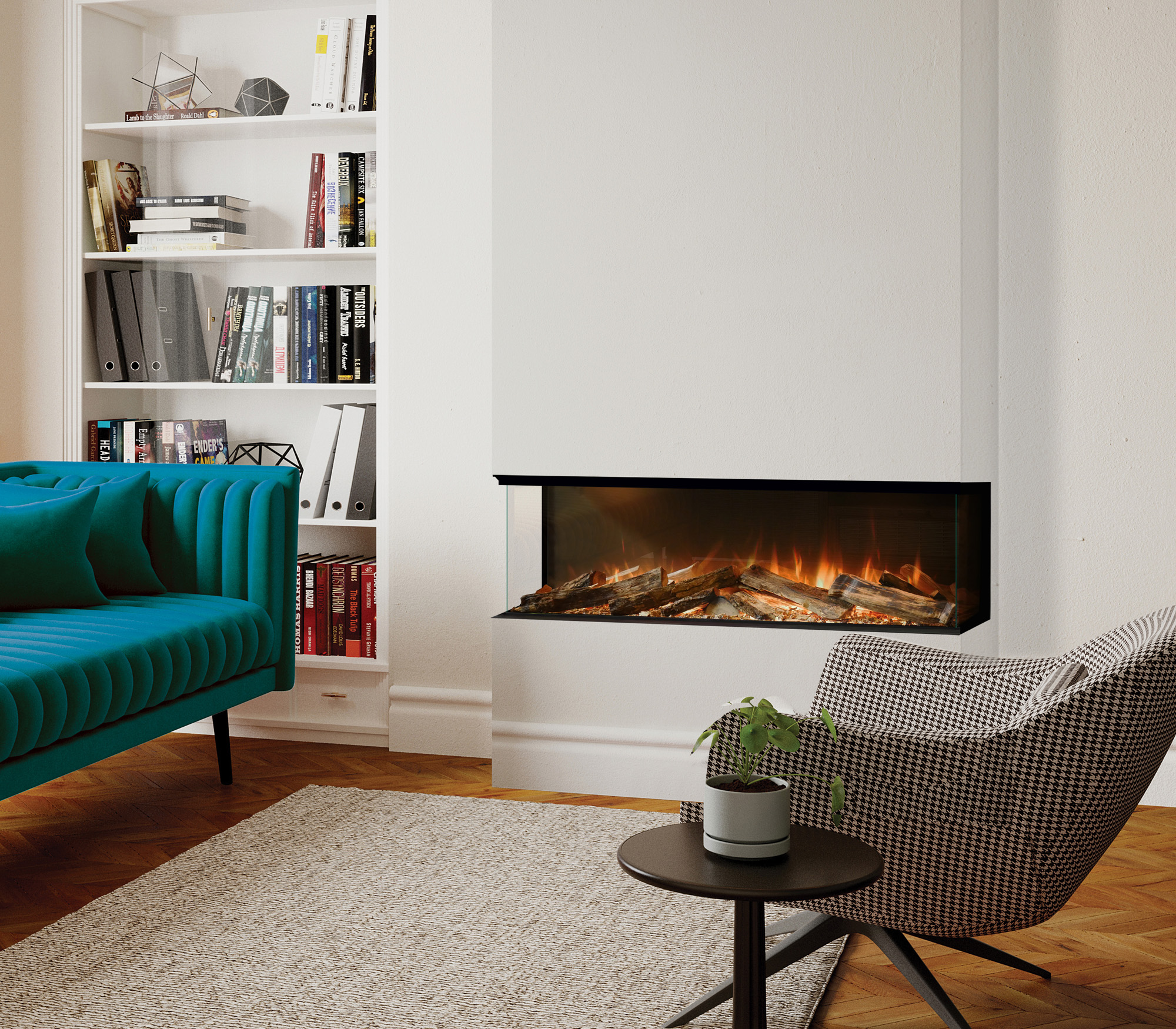 Evonic E-lectra | Modern LED Electric Fireplace Range