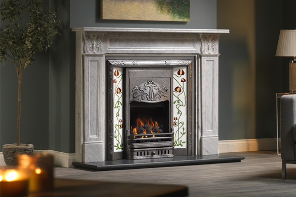 Cast Tec Art Nouveau Integra Gas Insert | ELB Fireplaces